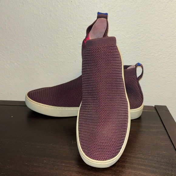 Rothy's | Shoes | Rothys The Chelsea Berry Lattice Knit High Top ...